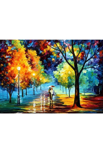 Güven Serigrafi Leonid Afremov 6 1000 Parça Ahşap Puzzle Yapboz