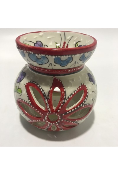 İlbay Çini Takı El Yapımı Çini Desenli Seramik Buhurdanlık İlbay Çini Takı El Yapımı Çini Desenli Seramik Buhurdanlık