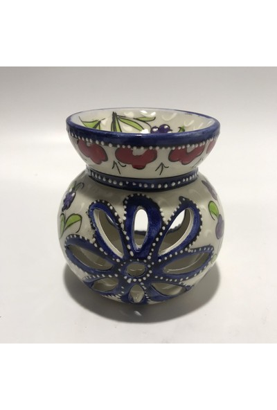 İlbay Çini Takı El Yapımı Çini Desenli Seramik Buhurdanlık İlbay Çini Takı El Yapımı Çini Desenli Seramik Buhurdanlık