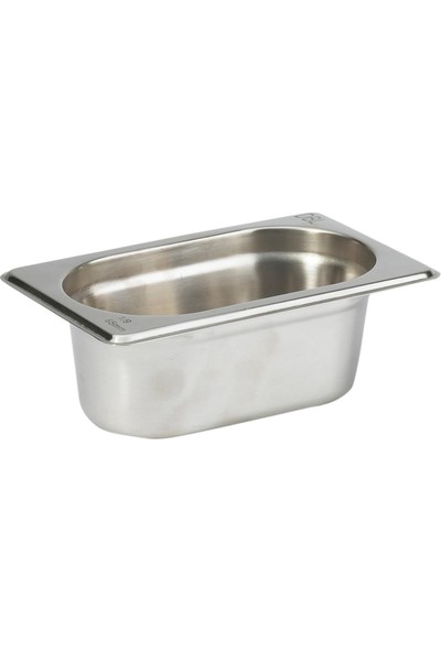 Natsan-Paslanmaz Çelik Gastronom Küvet Gn 1/9-65 (17,6 x 10,8 x 6,5 Cm)