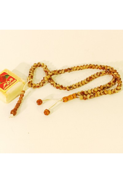 Sağlar El Sanatları Hurma Çekirdeği 99'luk Namaz & Zikir Tesbihi Duraklı +10 Taneli ve Misk Amber Esansı
