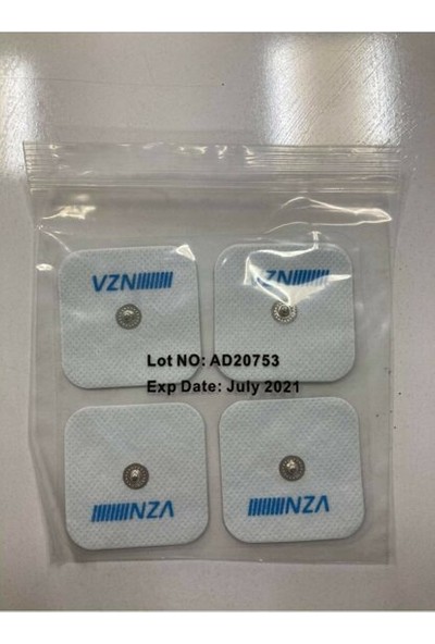 Vzn Tens Elektrodu Pedi Yapışkanlı 5 x 5 (4’lü Paket) Vzn Tens Elektrodu Pedi Yapışkanlı 5 x 5 (4’lü Paket)