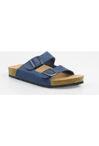 Avva Erkek Lacivert Tokalı Terlik A11Y8302