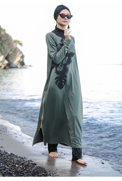 Marina Tam Kapalı Mayo M2021 - Haki Marina Tam Kapalı Mayo M2021 - Haki