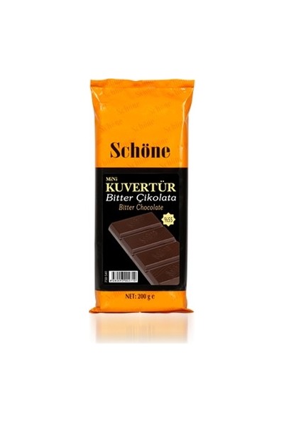 Schöne Mini Bitter Kuvertür Çikolata 200 gr