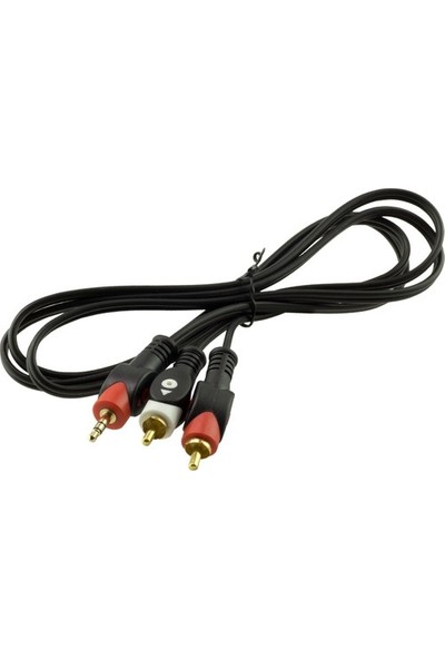 Hq Speed 2rca 3,5mm 5 Metre Stereo Kablo Gold Hq Speed 2rca 3,5mm 5 Metre Stereo Kablo Gold