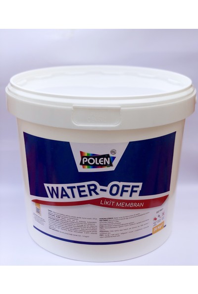 Polen Water-Off Likit Membran Beyaz Polen Water-Off Likit Membran Beyaz