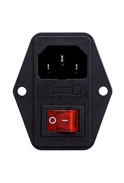 Motorobit Kulaklı Erkek Power Soketi - Işıklı Anahtarlı Motorobit Kulaklı Erkek Power Soketi - Işıklı Anahtarlı