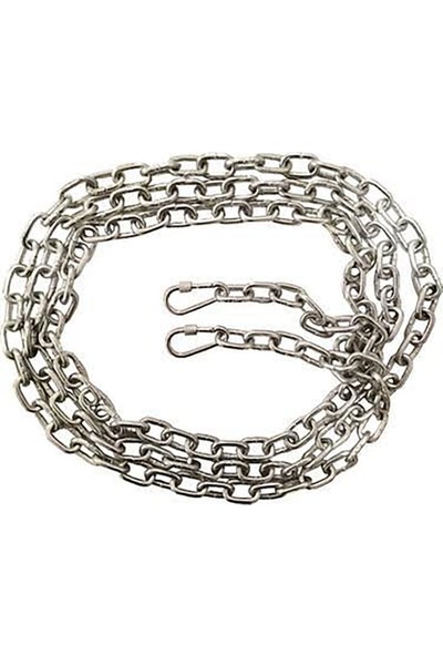 Lidersan Çelik Köpek Bağlama Zinciri 5 mm 3 m +2 Vidalı Karabina 30 kg