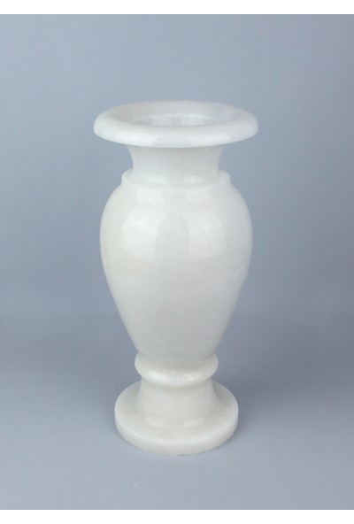 Nmsg Doğal Mermer Beyaz Dekoratif Vazo Nmsg Doğal Mermer Beyaz Dekoratif Vazo