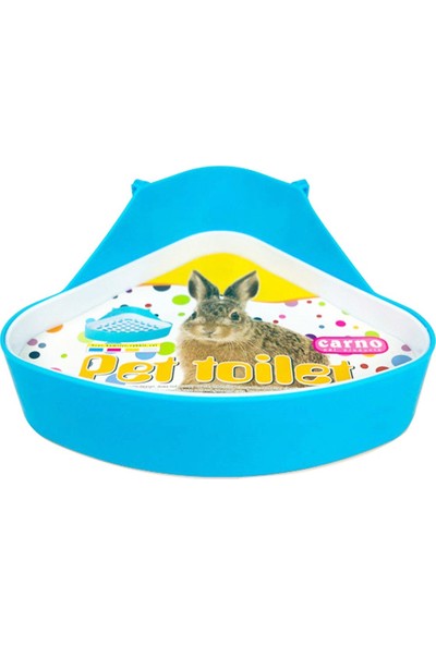 Carno Tavşan Tuvaleti Üçgen 24X18,5X11CM Carno Tavşan Tuvaleti Üçgen 24X18,5X11CM