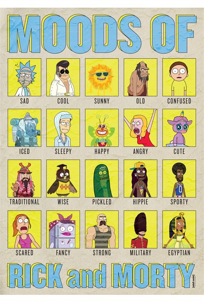 Mabbels Rick And Morty 1000 Parça Moods Puzzle Mabbels Rick And Morty 1000 Parça Moods Puzzle