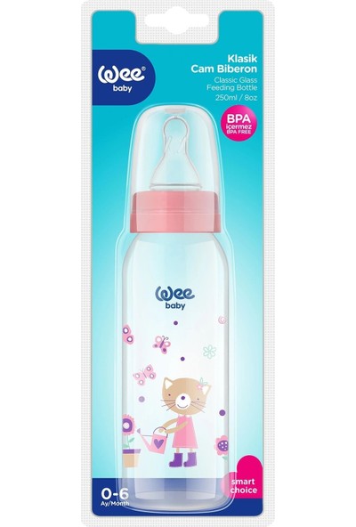 Wee Baby 876 Cam Biberon 250 ml - Pembe
