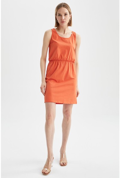 Defacto Askılı Basic Beli Büzgülü Relax Fit Mini Yazlık Elbise T8056AZ21SM Defacto Askılı Basic Beli Büzgülü Relax Fit Mini Yazlık Elbise T8056AZ21SM