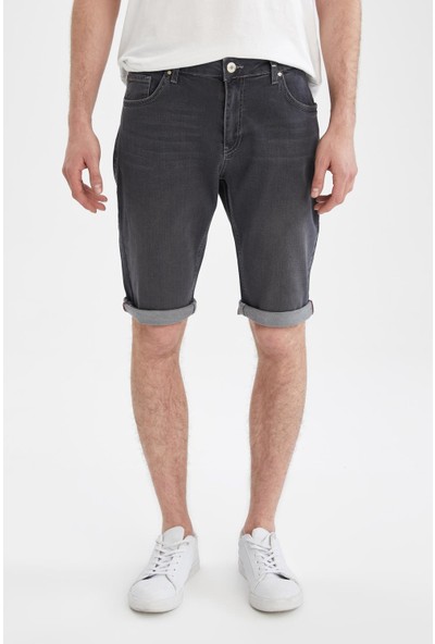 Defacto Regular Fit Jean Bermuda Şort U2497AZ21SM