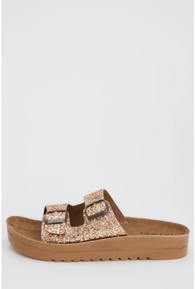 DeFacto Kadın Çift Bantlı Düz Taban Terlik N5569AZ21SM