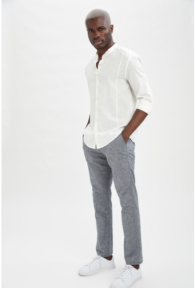 Defacto Relax Fit Beli Bağcıklı Pantolon N4987AZ21SM