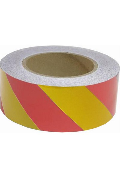 Carub 5cm X 25 mt Fosfor Çapraz Sarı Kırmızı KOD:2406007 Carub 5cm X 25 mt Fosfor Çapraz Sarı Kırmızı KOD:2406007