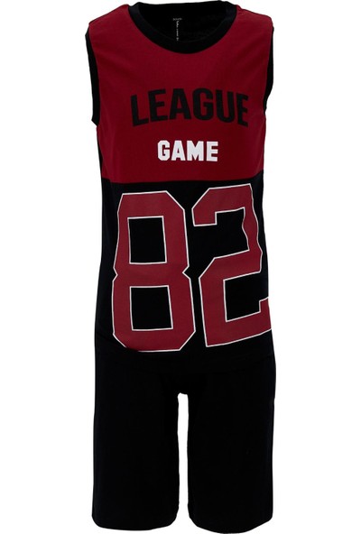 Defacto Erkek Çocuk Yazı  Baskılı Atlet ve Şort Takım U3510A621SM