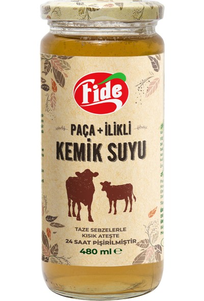 Fide Paça+Ilikli Kemik Suyu 480 ml Fide Paça+Ilikli Kemik Suyu 480 ml