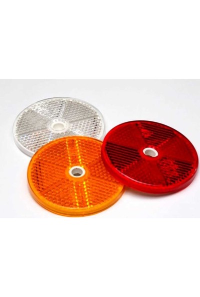 Eras Reflektör Küçük Yuvarlak Kırmızı 6 cm BK-24K Eras Reflektör Küçük Yuvarlak Kırmızı 6 cm BK-24K