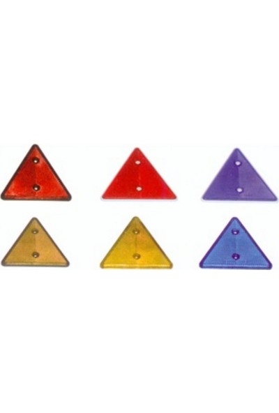 Eras Reflektör Büyük Üçgen Sarı 14 cm BK-17S Eras Reflektör Büyük Üçgen Sarı 14 cm BK-17S