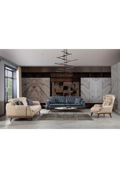 Artvani Petra Blue Koltuk Takımı