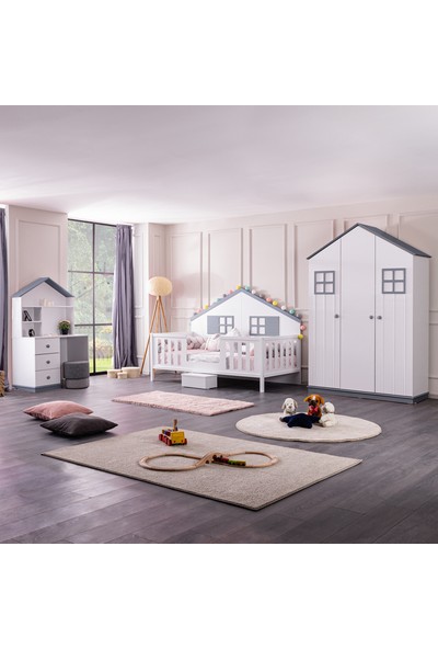 Setay Montessori Çocuk Odası, Fethiye Montessori Çocuk Odası Takımı (Karyola + Dolap + Masa)