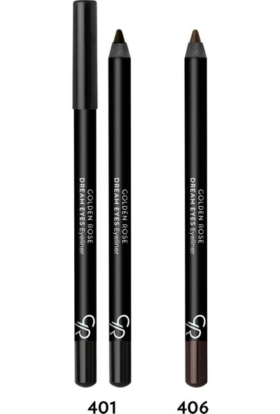 Golden Rose Siyah ve Kahve Göz Kalem