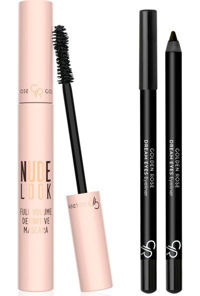 Golden Rose Siyah Maskara ve Siyah Göz Kalemi Golden Rose Siyah Maskara ve Siyah Göz Kalemi