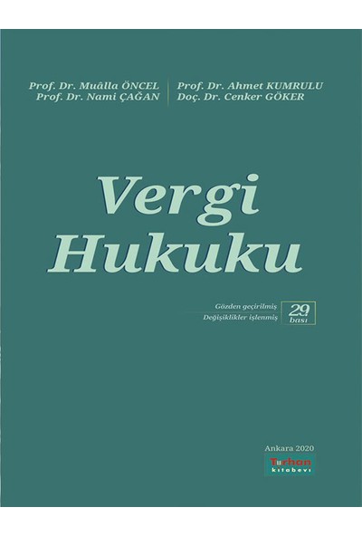 Turhan Kitabevi Yayınları Vergi Hukuku Turhan Kitabevi Yayınları Vergi Hukuku