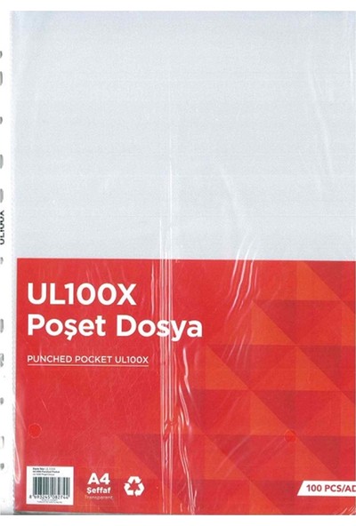 Noki Poşet Dosya UL100X 100'LÜ Paket