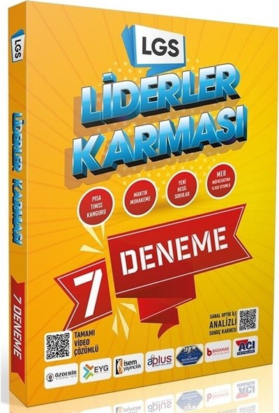 Liderler Karması 8. Sınıf LGS 7 Deneme Video Çözümlü Liderler Karması 8. Sınıf LGS 7 Deneme Video Çözümlü