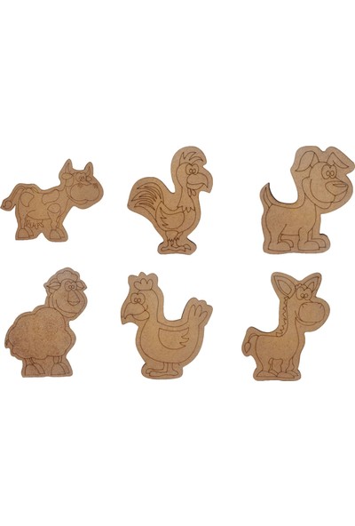 Livart Boyanabilir Ahşap Çiftlik Hayvanları Seti Livart Boyanabilir Ahşap Çiftlik Hayvanları Seti