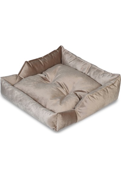 Tulyano Linum Kedi & Köpek Yatağı 60 x 60 cm Kahverengi