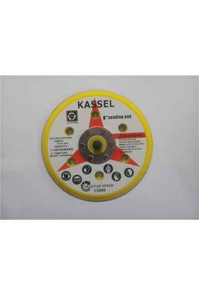 Kassel 6 Delikli Orbital Zımpara Tabanı