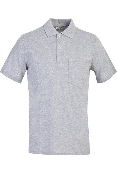 Anatolia Polo Yaka Gri Iş T-Shirt Beden L