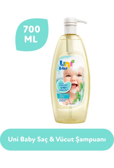 Uni Baby Saç ve Vücut Şampuan 700 ml