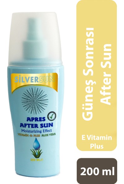 Silversun Apres After Sun Moisturizing Aloe Vera Güneş Sonrası 200 ml