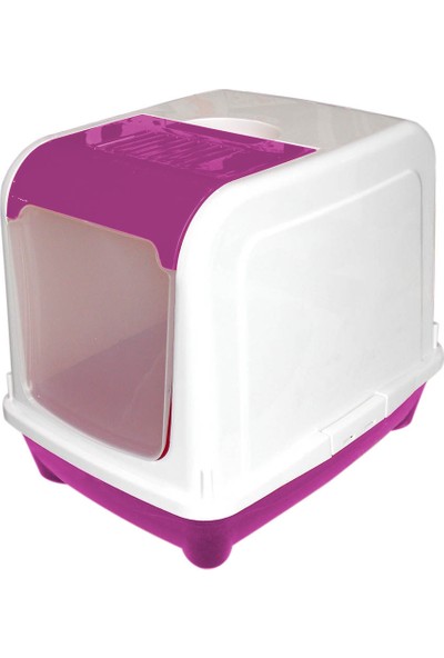 Markapet Kapalı Çift Açılır Kedi Tuvaleti