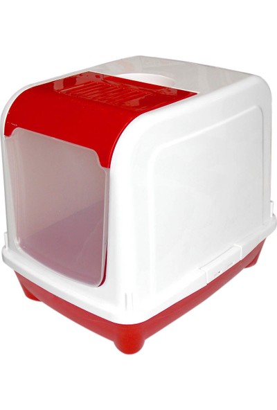 Markapet Kapalı Çift Açılır Kedi Tuvaleti Markapet Kapalı Çift Açılır Kedi Tuvaleti