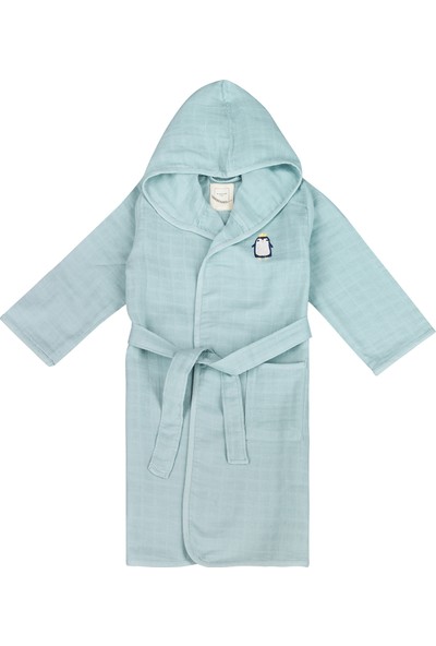 Miespiga Penguen Çocuk Müslin Bornoz Miespiga Penguen Çocuk Müslin Bornoz