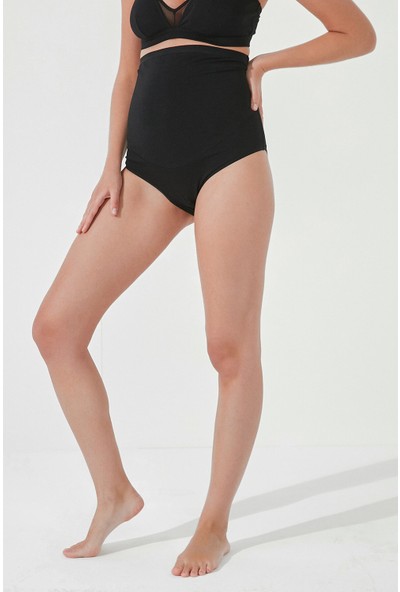 Penti Siyah Mama Cover Highwaist Slip Külot Penti Siyah Mama Cover Highwaist Slip Külot
