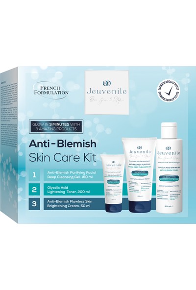 Jeuvenile Leke Giderici ve Leke Karşıtı Cilt Bakım Seti (150ML + 200ML + 50ML) Jeuvenile Leke Giderici ve Leke Karşıtı Cilt Bakım Seti (150ML + 200ML + 50ML)