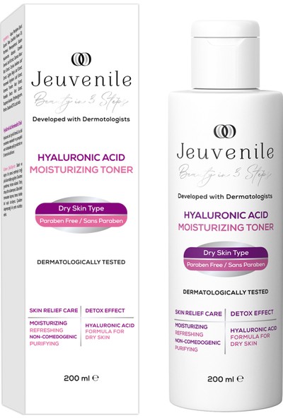Jeuvenile Hyalüronik Asit %2 Içerikli Nemlendirici & Aydınlatıcı Tonik 200 ml