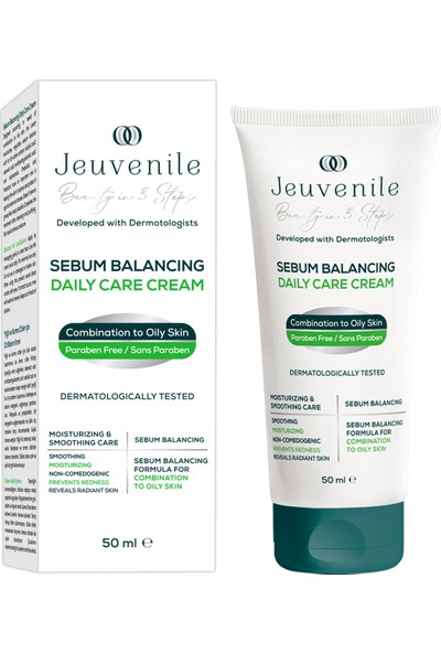 Jeuvenile Yağlı ve Karma Ciltler Için Akne Karşıtı Cilt Bakım Kremi 50 ml Jeuvenile Yağlı ve Karma Ciltler Için Akne Karşıtı Cilt Bakım Kremi 50 ml