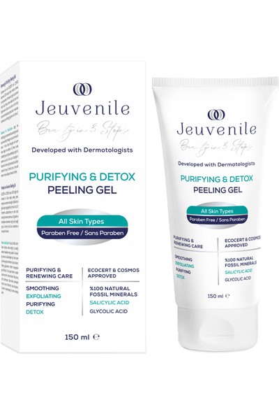 Jeuvenile Yenileyici ve Arındırıcı %100 Doğal Fosil Mineral Içerikli Peeling Jel 150 ml Jeuvenile Yenileyici ve Arındırıcı %100 Doğal Fosil Mineral Içerikli Peeling Jel 150 ml