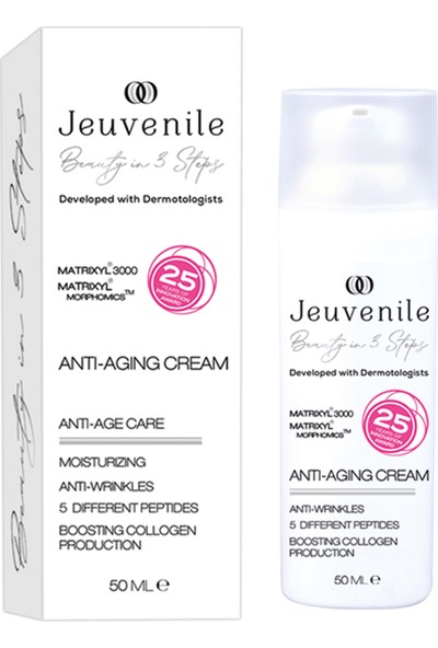 Jeuvenile Anti-Aging Kırışıklık Karşıtı Krem 50 ml (Avrupa 25 Yıl Inovasyon Ödüllü) Jeuvenile Anti-Aging Kırışıklık Karşıtı Krem 50 ml (Avrupa 25 Yıl Inovasyon Ödüllü)