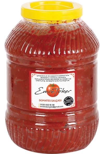 Emre Toker Ev Yapımı Doğal Domates Salçası 5 kg