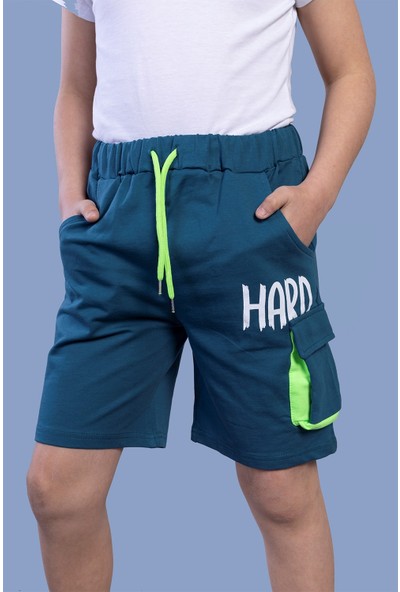 Toontoy Kids Kids Erkek Çocuk Beli Ayarlanabilir Cep Detaylı Baskılı Şort